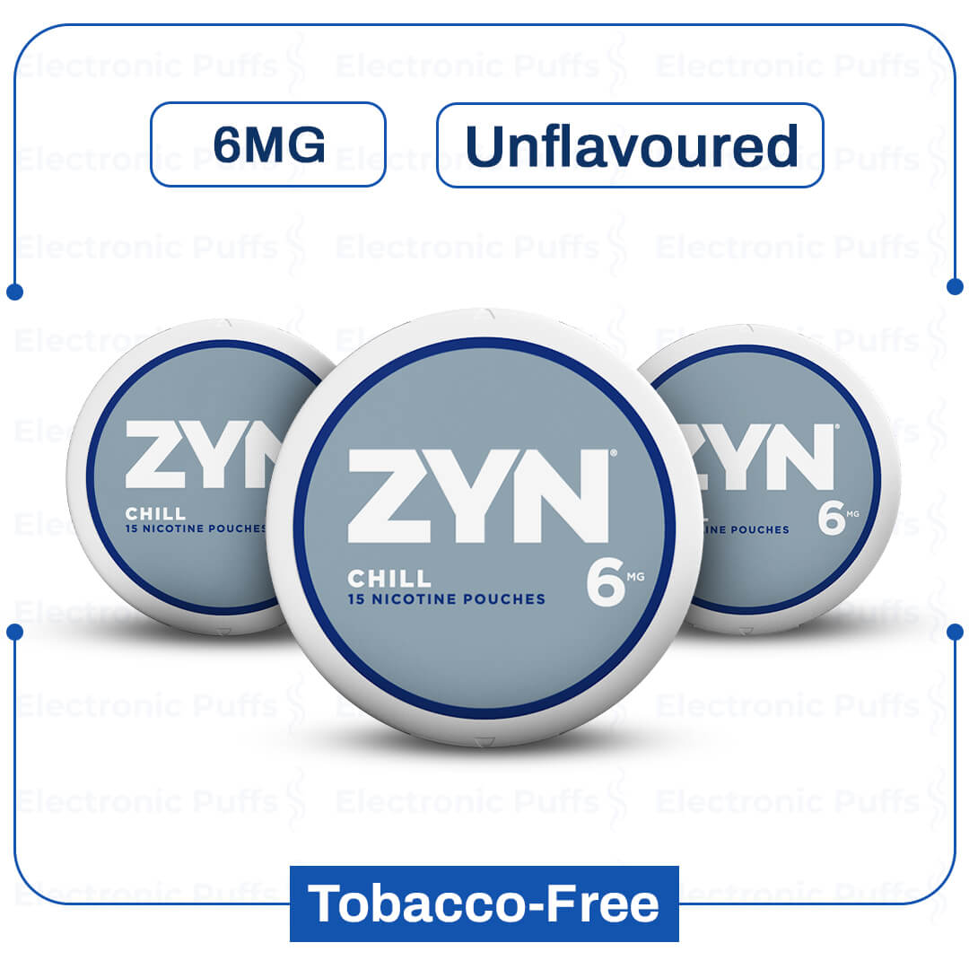 Buy ZYN Chill 6MG Nicotine Pouches Online | Electronicpuffs