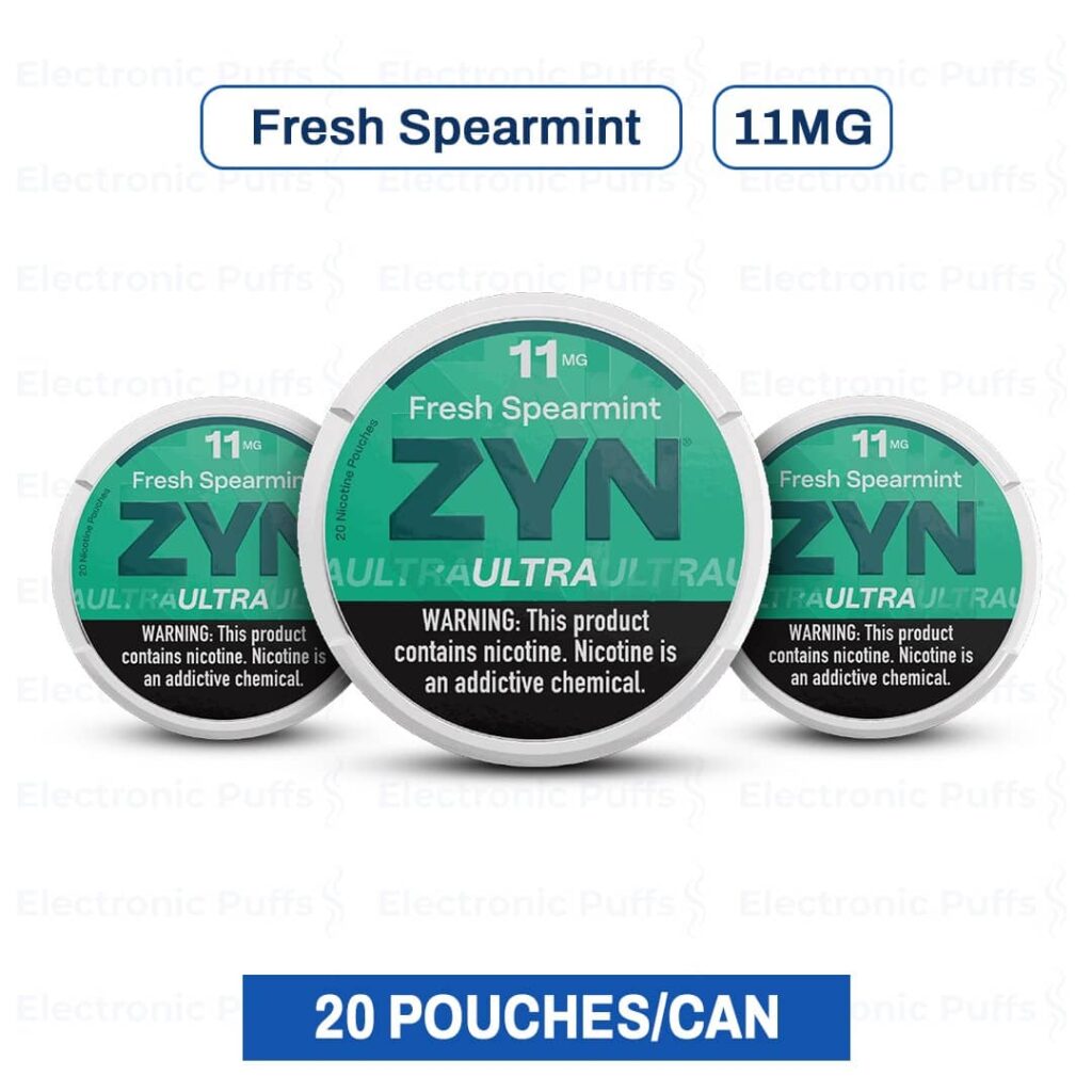 Buy ZYN Ultra Fresh Spearmint 11MG Pouches Online