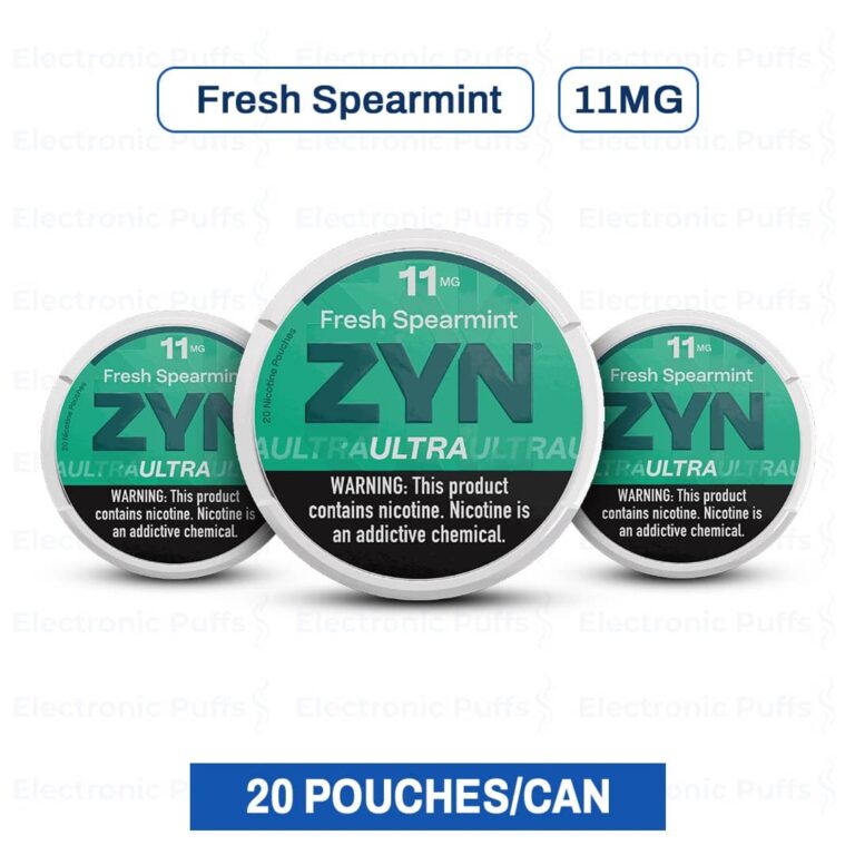 Buy ZYN Ultra Fresh Spearmint 11MG Pouches Online